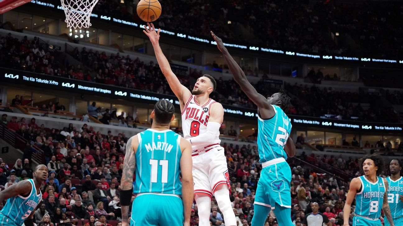 Zach LaVine, Nikola Vucevic return, help lift Bulls past Hornets - ESPN