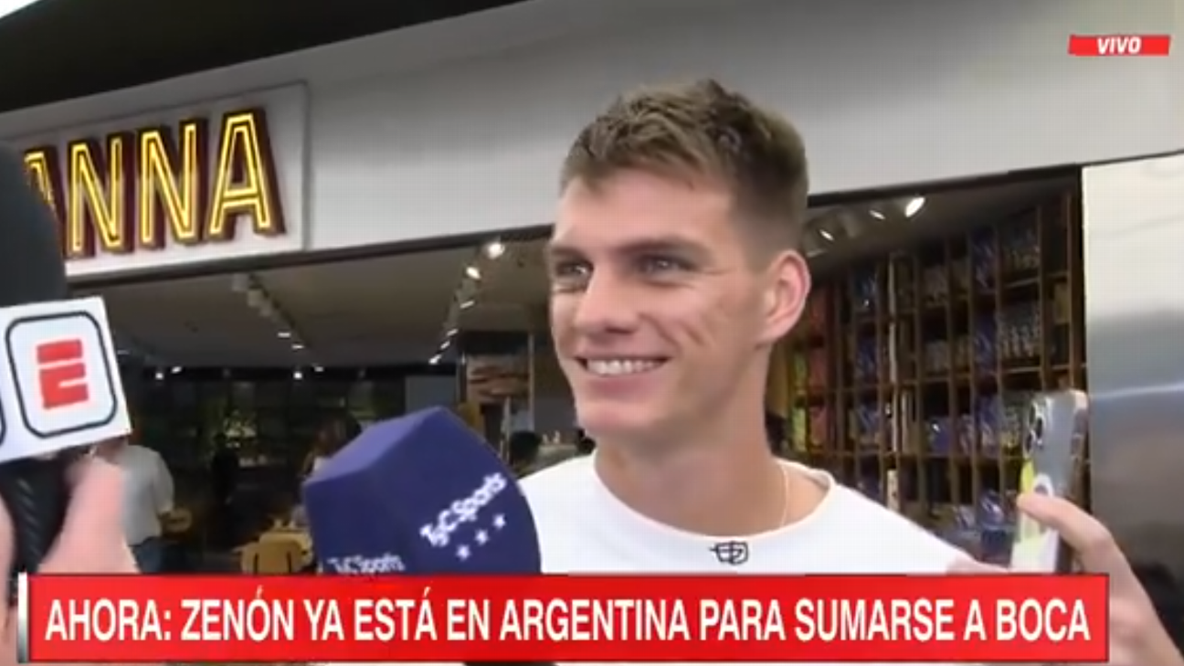 Kevin Zenón llegó a Buenos Aires para incorporarse a Boca - ESPN