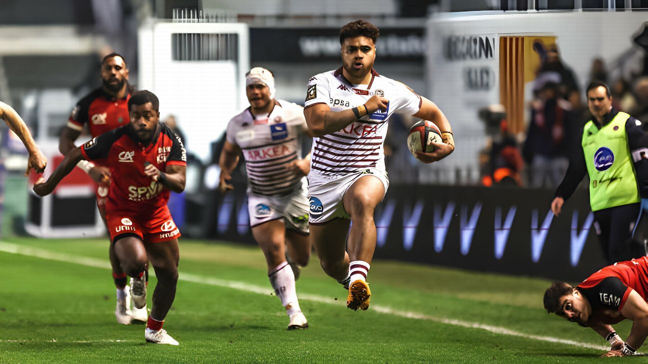 Top 14: Con un final apasionante, Bordeaux superó a Toulon 37-32 - ESPN