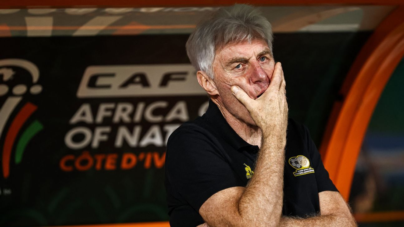 Broos leading South Africa into unlikely semifinal against Nigeria - ESPN