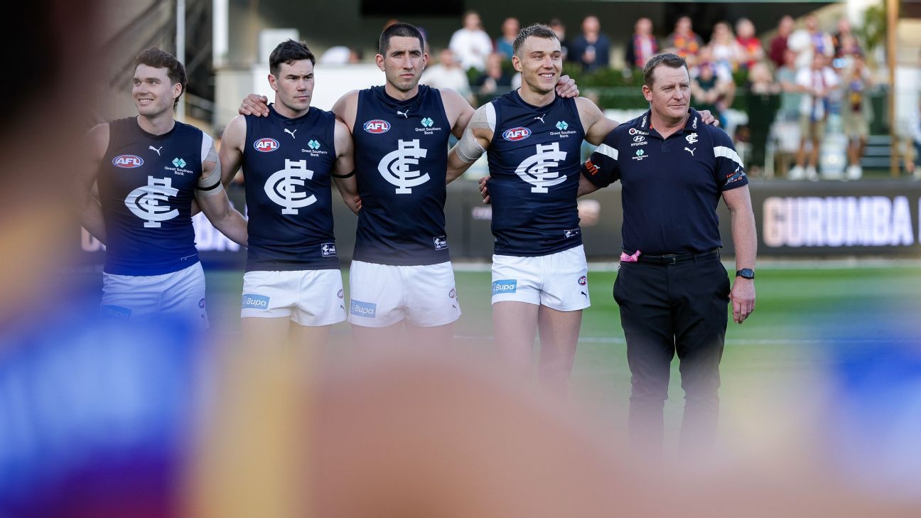AFL Carlton coach Michael Voss signs two-year contract extension - ESPN