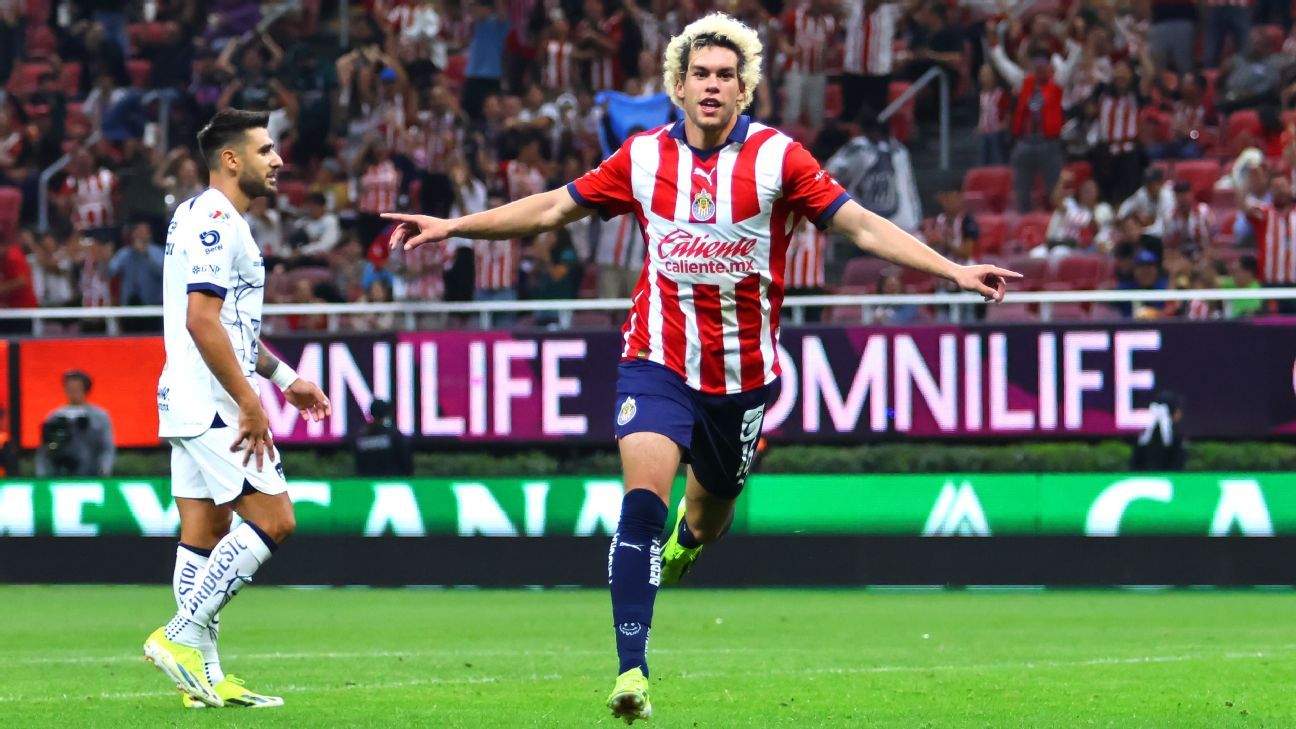 Cade Cowell consigue su primer gol en Liga MX con Chivas - ESPN