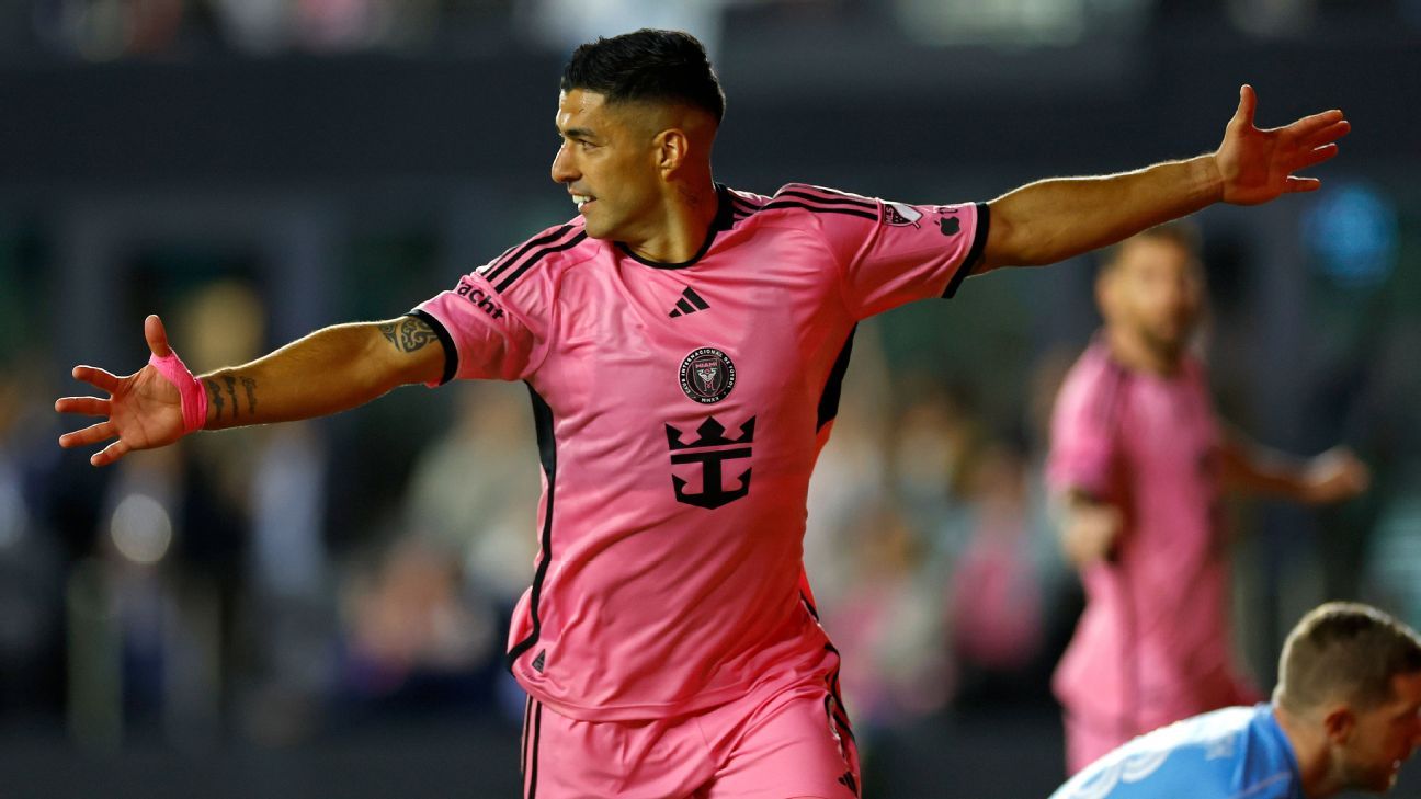 Suárez faz dois gols em 11 minutos pelo Inter Miami; veja os lances - ESPN