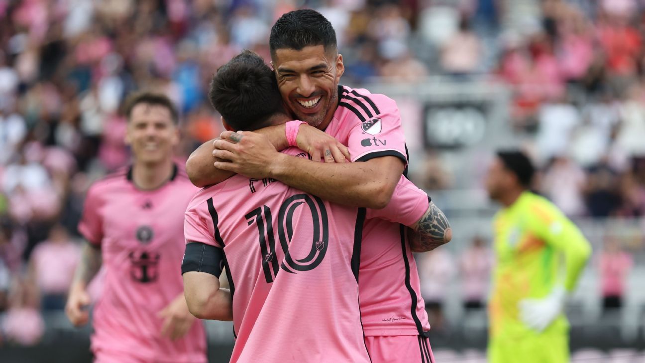 Messi e Suárez fazem 2 gols cada, arrebentam em clássico da Flórida e ...