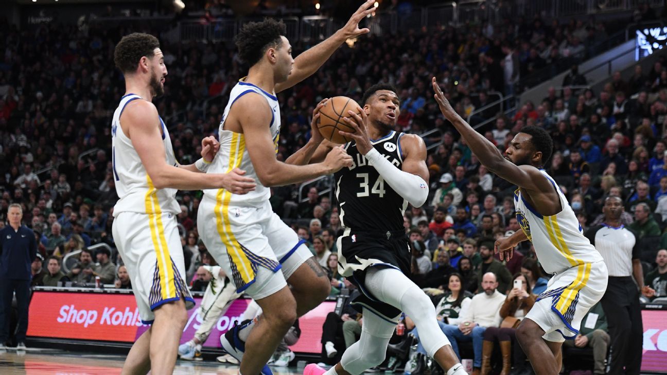 Notable numbers as the scorching Bucks face off against the Warriors - ESPN