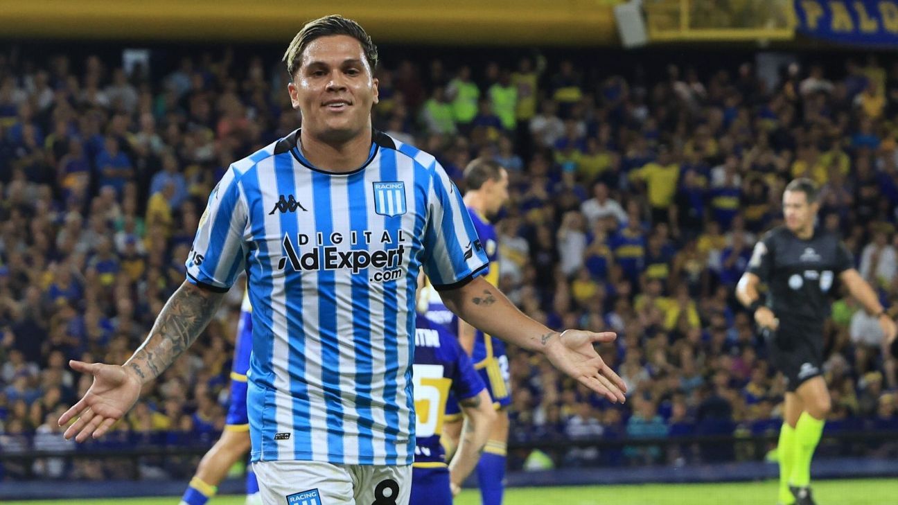 Juanfer festejó "a lo Jordan" en Boca-Racing y fue furor - ESPN