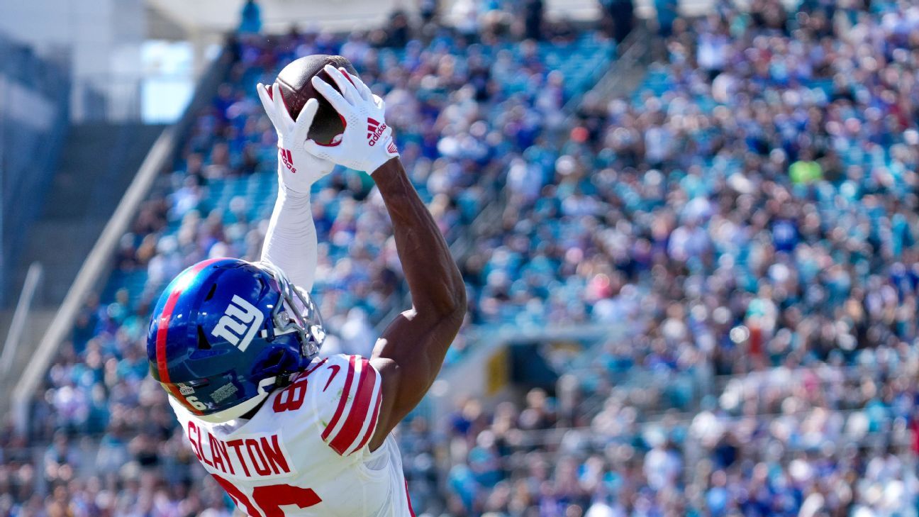 Giants' leading WR Darius Slayton skips workouts as he seeks new deal ...