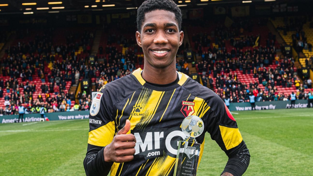 Watford escoge a Yaser Asprilla como mejor jugador joven de la ...