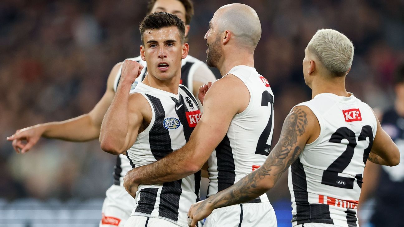 Magpies superstar Nick Daicos sinks Carlton with late goal - ESPN