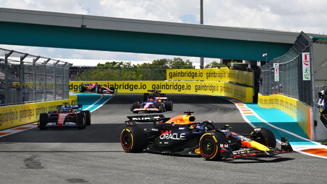 Fórmula 1: Max Verstappen ganó el sprint del GP de Miami - ESPN