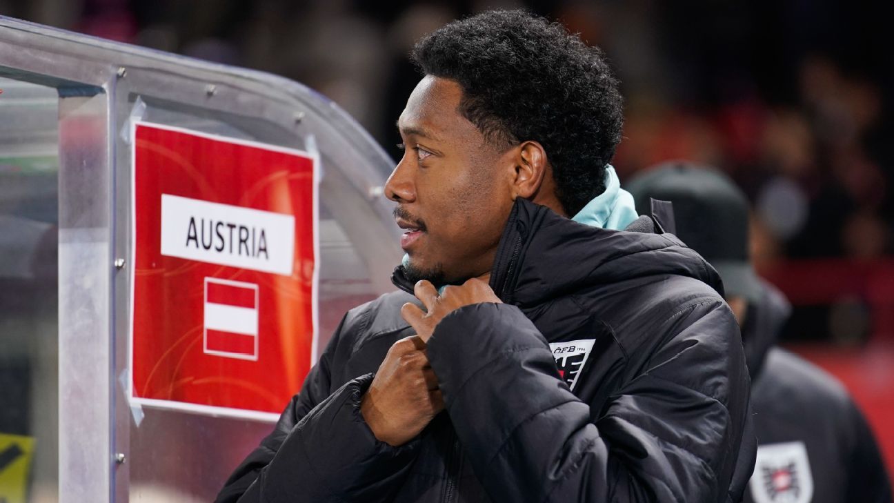 Euro 2024: Injured Alaba named Austria's 'non-playing captain' - ESPN