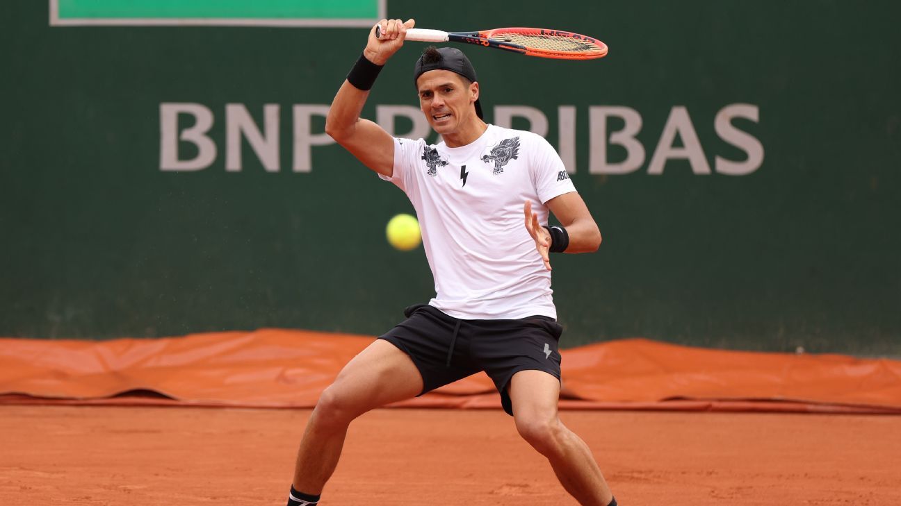 En Roland Garros, Coria sumó su quinta caída consecutiva en debuts de Grand Slam - ESPN