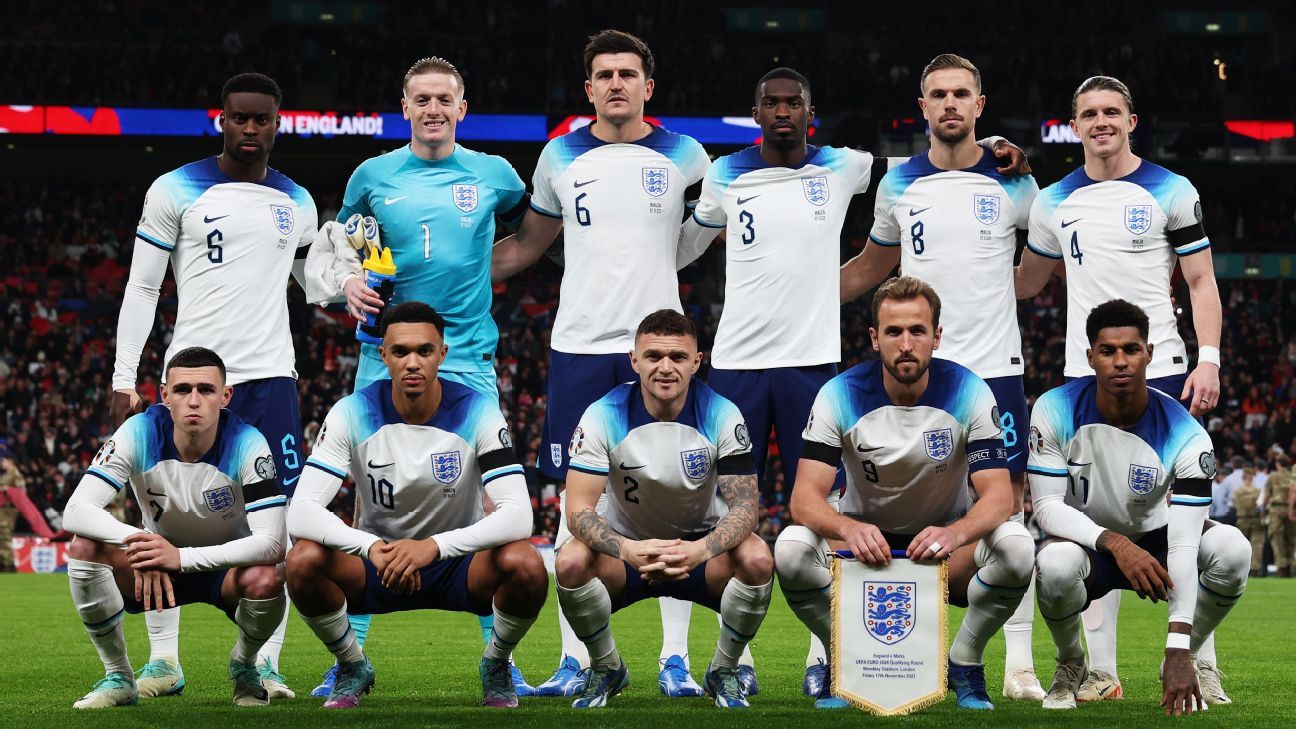 Inglaterra en la Eurocopa 2024: la formación, el grupo, la tabla, su ...
