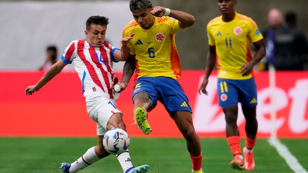 Personalidad y fútbol en el debut titular de Ríos con Colombia en Copa ...