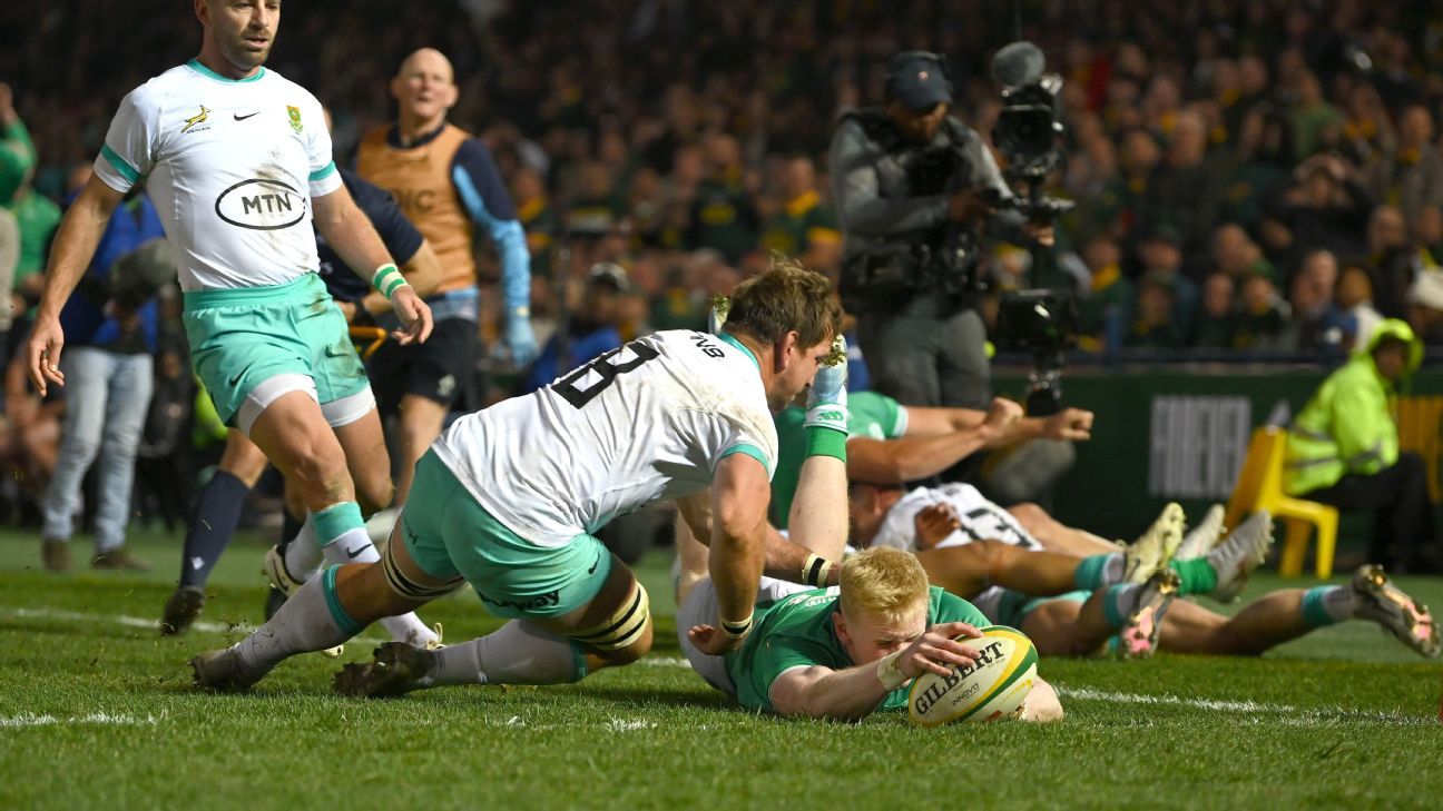 Ireland coach Farrell bemoans slow start after Springbok loss - ESPN