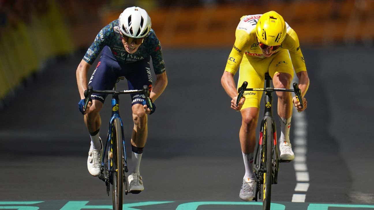 Jonas Vingegaard beats Tadej Pogacar to win Tour de France Stage 11 - ESPN