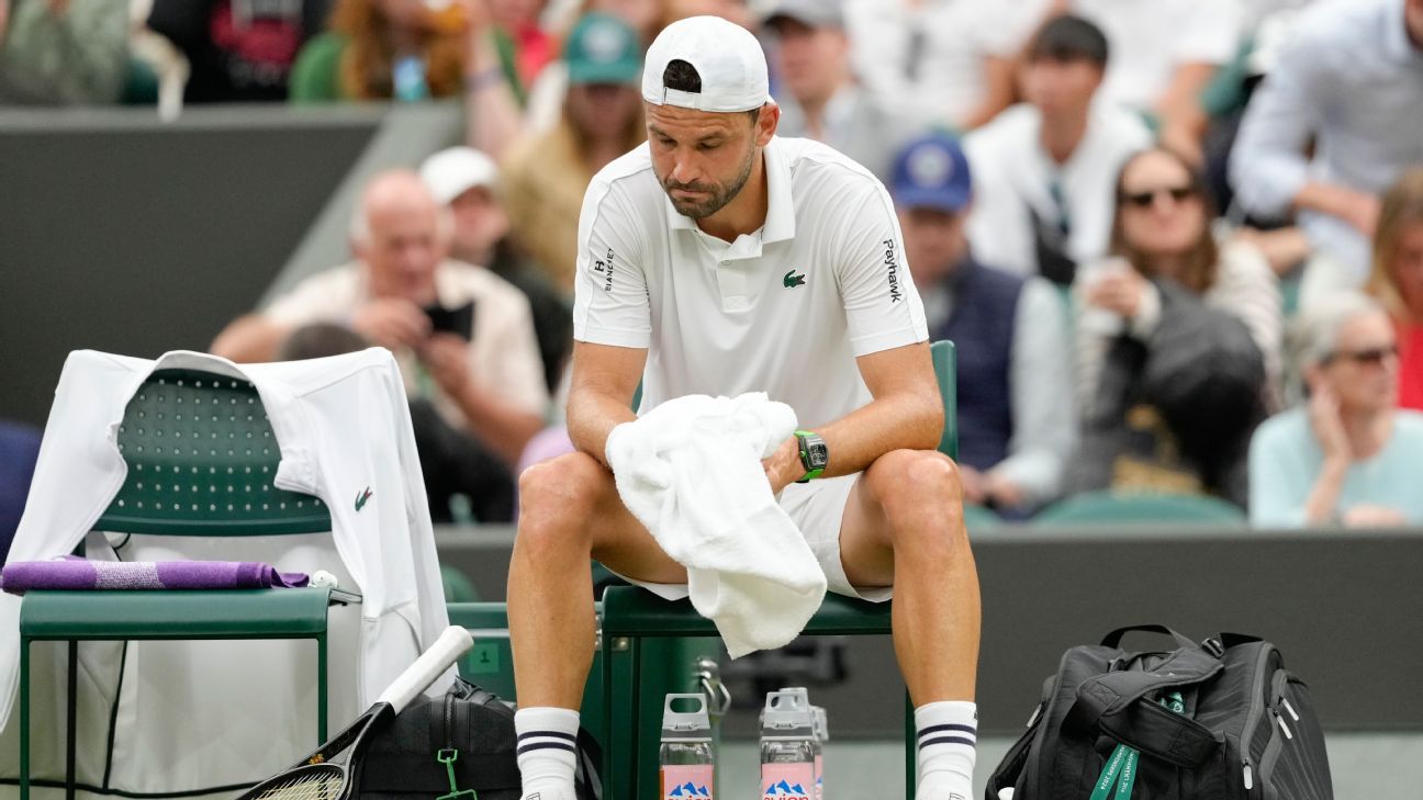 Dimitrov brindó los detalles de la lesión que lo marginó de Wimbledon ...