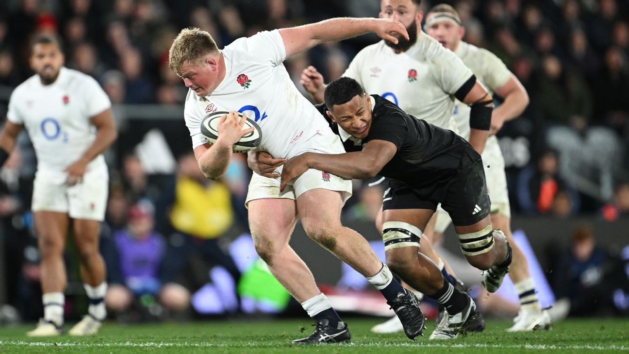 England prop Fin Baxter makes first Test start vs. All Blacks - ESPN