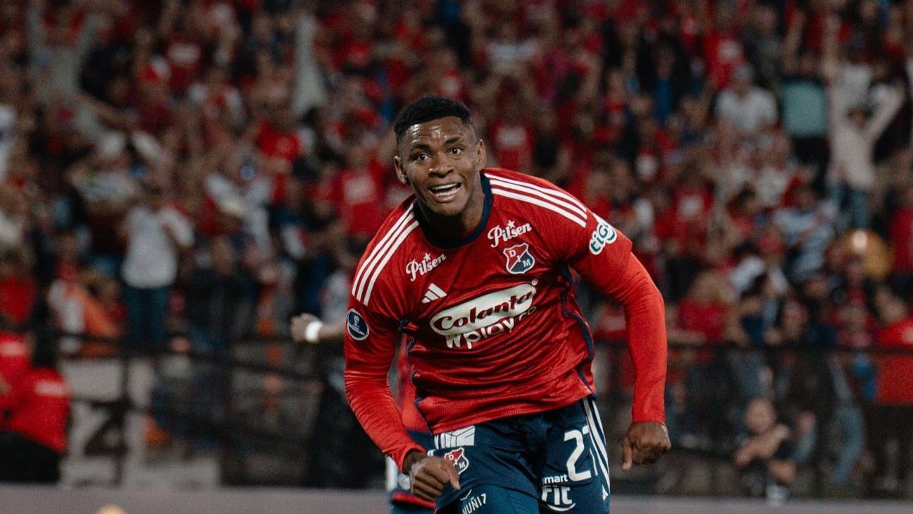 Brayan León abrió el marcador a favor de Medellín ante Millonarios - ESPN