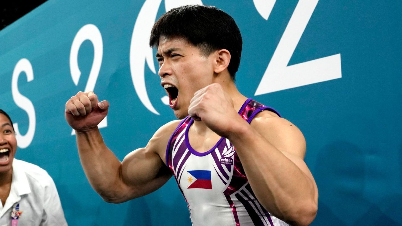 Gymnast Carlos Yulo earns 2nd Olympic gold ever for Philippines - ESPN