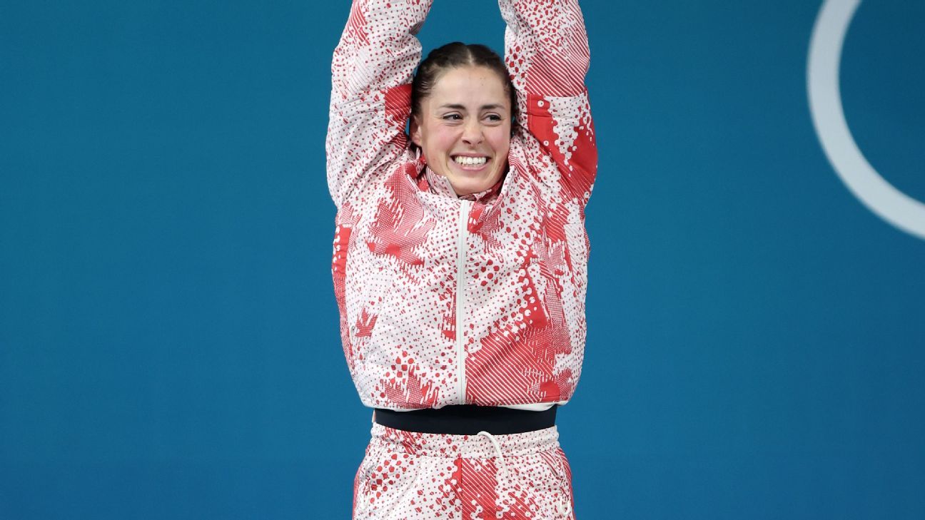Canada weightlifter Maude Charron overjoyed with silver medal - ESPN