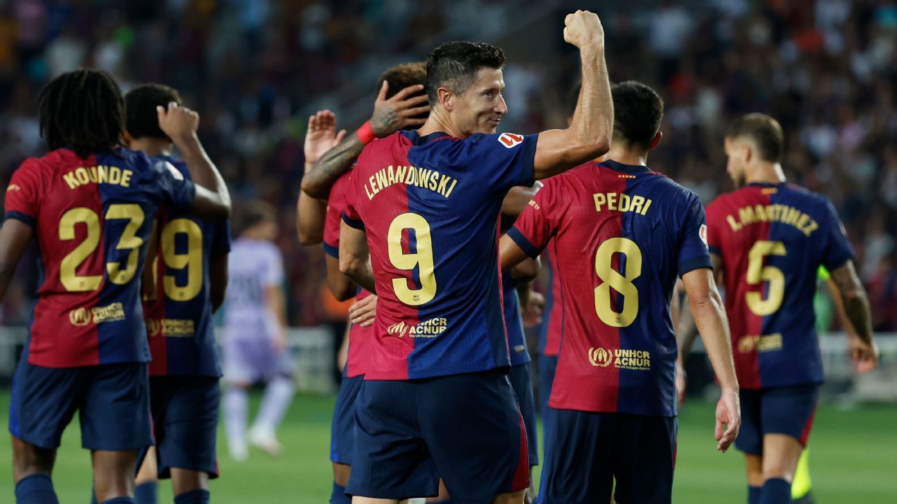 Barcelona superó a Athletic en casa de la mano de Robert Lewandowski - ESPN