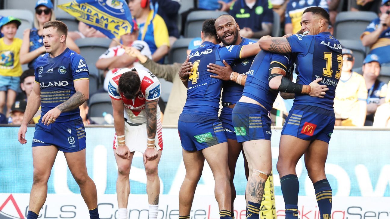 NRL: Finals race blown open as Eels stun woeful Dragons - ESPN