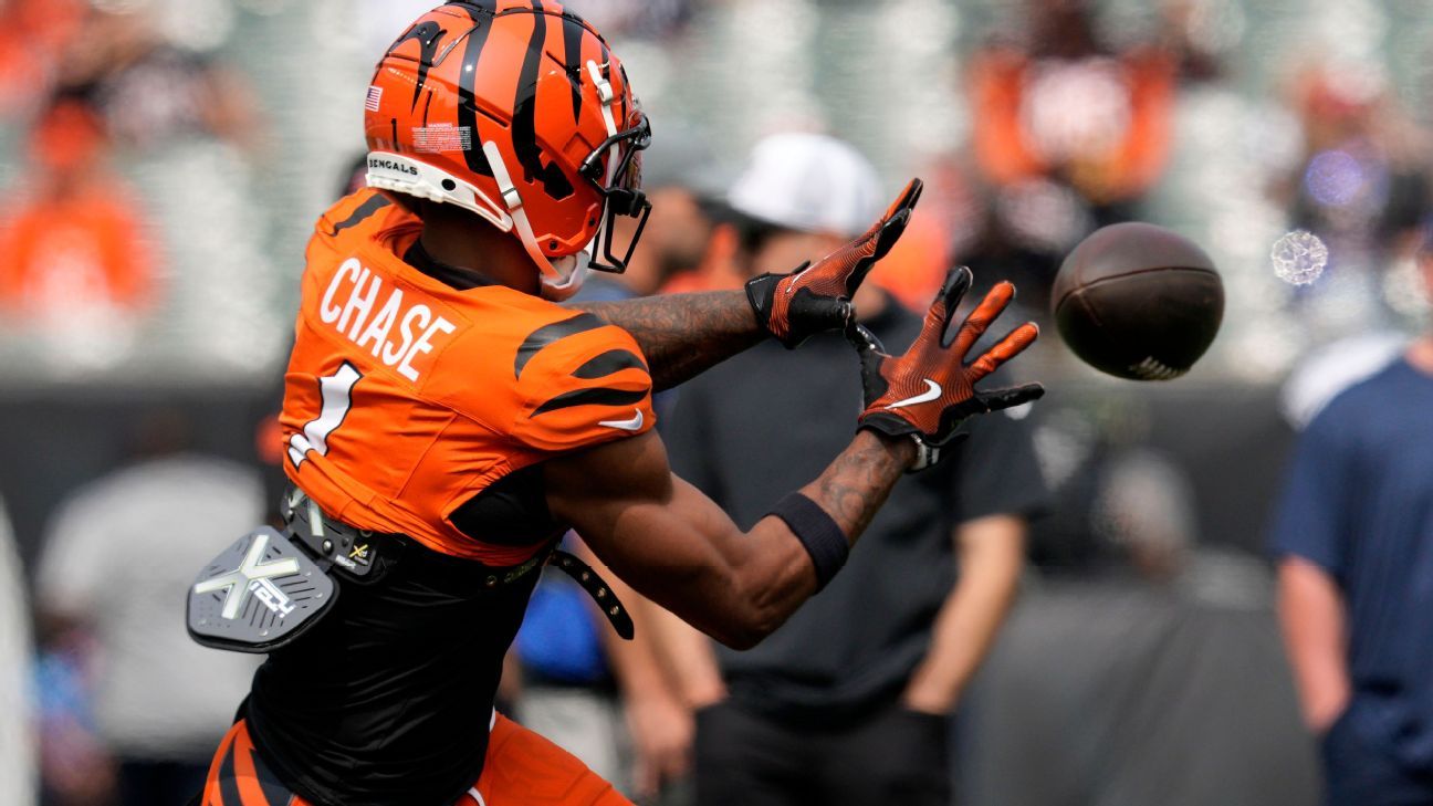 Ja'Marr Chase activo con Bengals, pero sin contrato - ESPN
