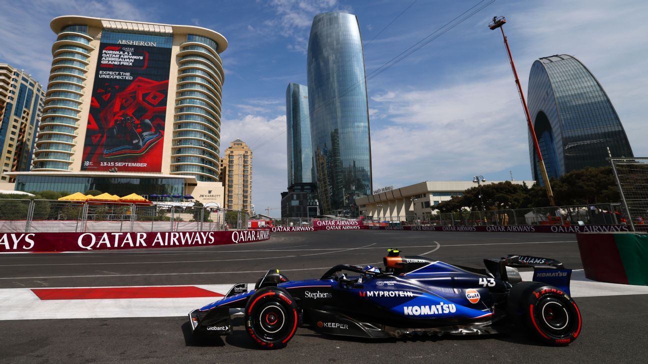 F1: Franco Colapinto, a prueba de muros en Bakú - ESPN