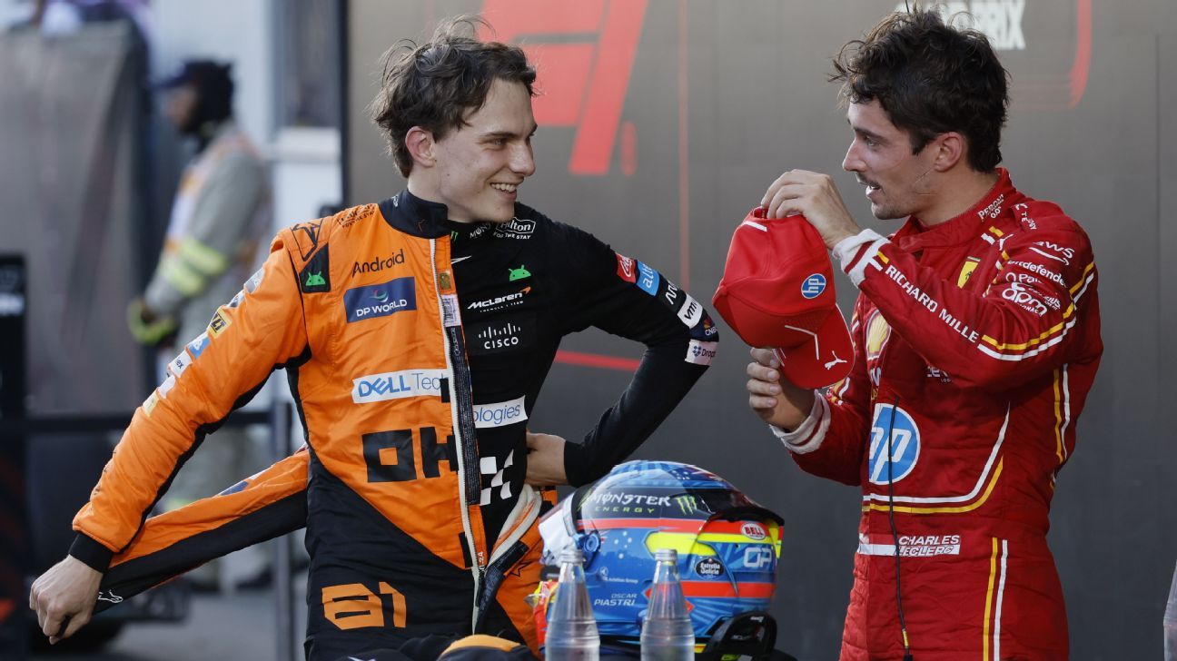 Oscar Piastri venció a Charles Leclerc en el GP de Azerbaiyán - ESPN