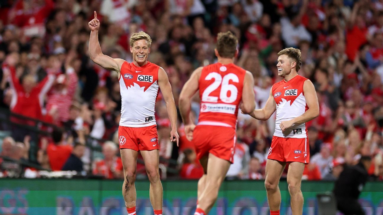 Swans soar into AFL grand final with big win over Port - ESPN