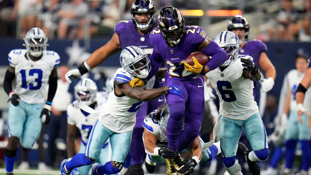 Derrick Henry widens gap vs. Cowboys with 26-yard TD - ESPN