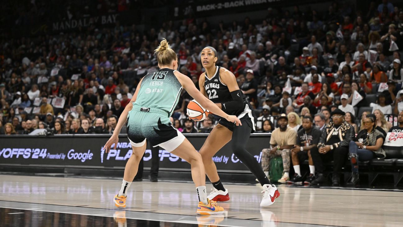 Las campeonas de la WNBA siguen vivas; Aces ponen 2-1 la semifinal ante ...