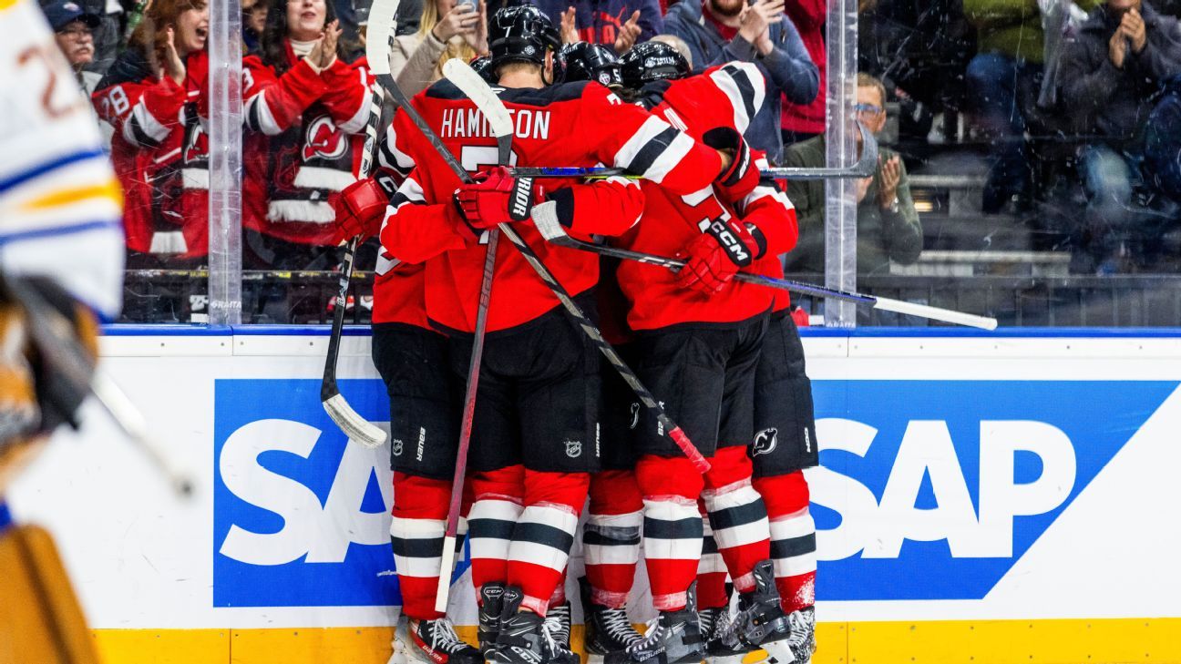 Devils sweep season-opening series vs. Sabres in Prague - ESPN