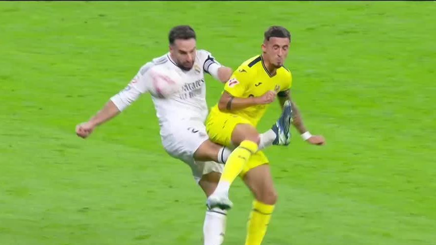 La impactante lesión de Dani Carvajal en Real Madrid ante Villarreal - ESPN