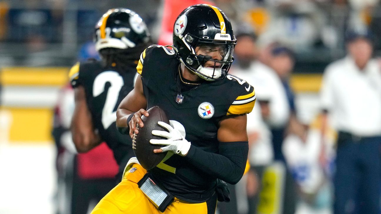 Justin Fields de Steelers: Cero debate sobre QB si jugase mejor - ESPN