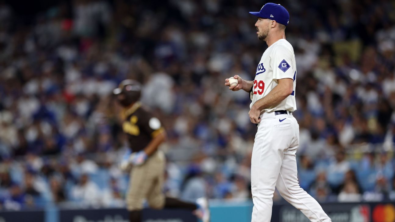 Dodgers reemplaza en roster a Michael Grove con Ben Casparius - ESPN