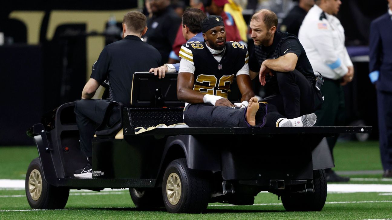 Saints CB Paulson Adebo out for season after surgery on femur - ESPN