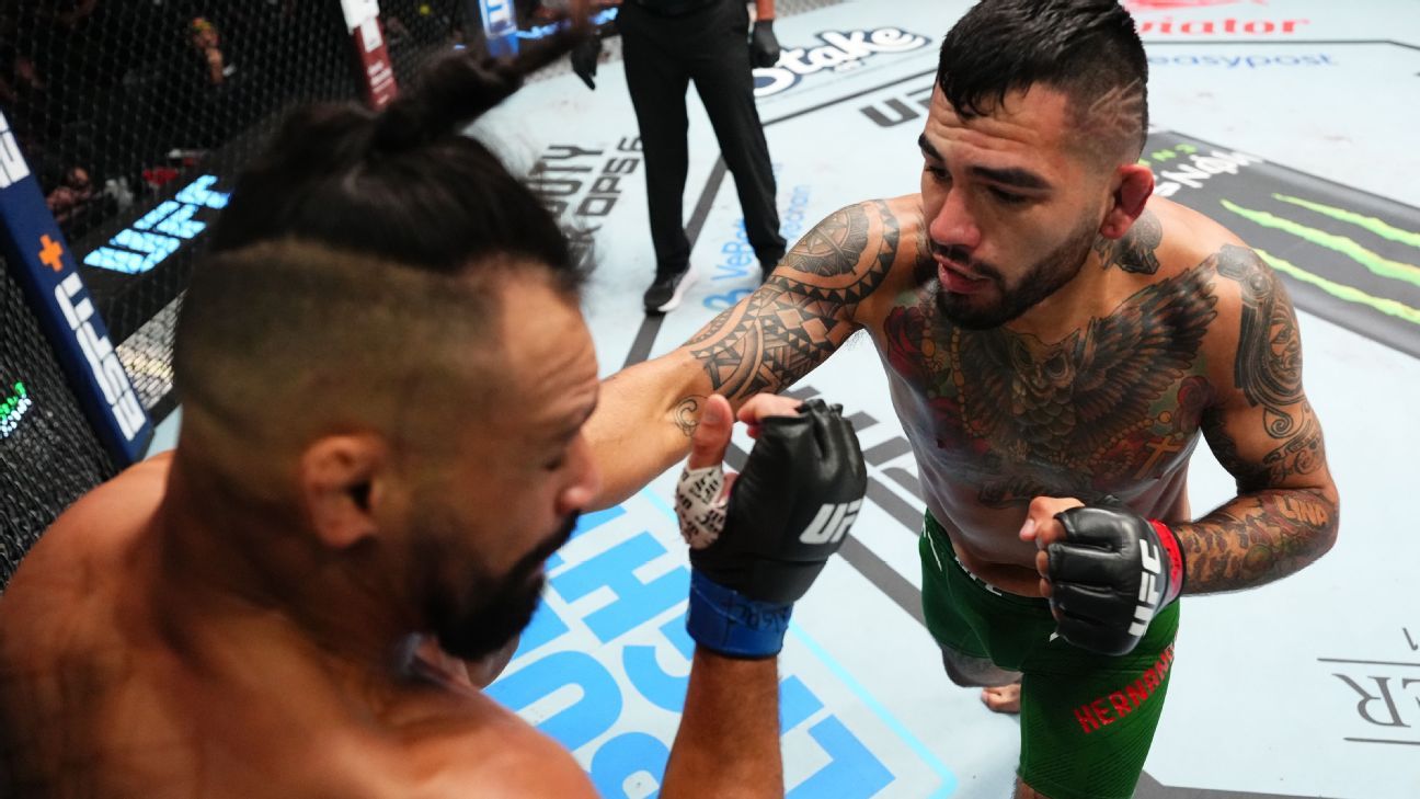 UFC Vegas 99 resultados: Fluffy acaba a Pereira en primer estelar - ESPN