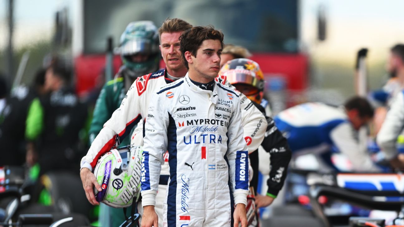 El minuto a minuto de Franco Colapinto en el GP de Estados Unidos de F1 - ESPN