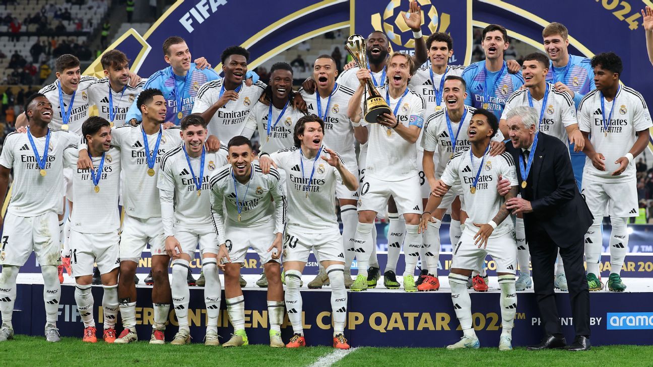 Real Madrid goleó a Pachuca con un par de golazos y es campeón de la Copa Intercontinental 2024 ...