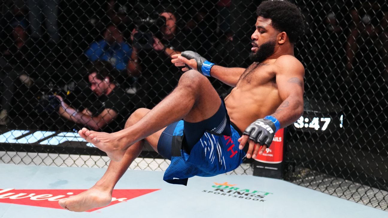 Sensação americana estreia no UFC com nocaute brutal e comemoração ...