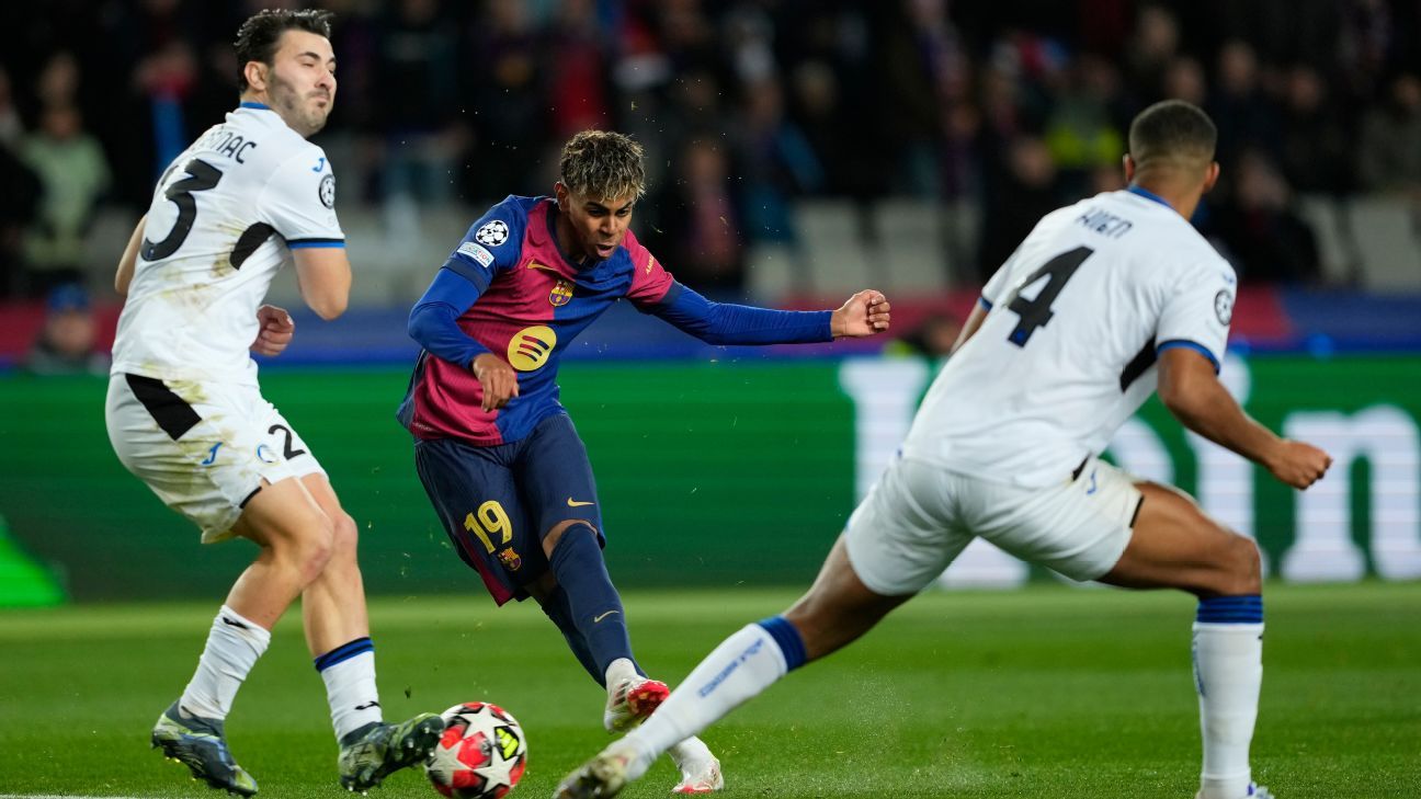 En un partidazo, Barcelona y Atalanta empataron en España por la Champions League - ESPN