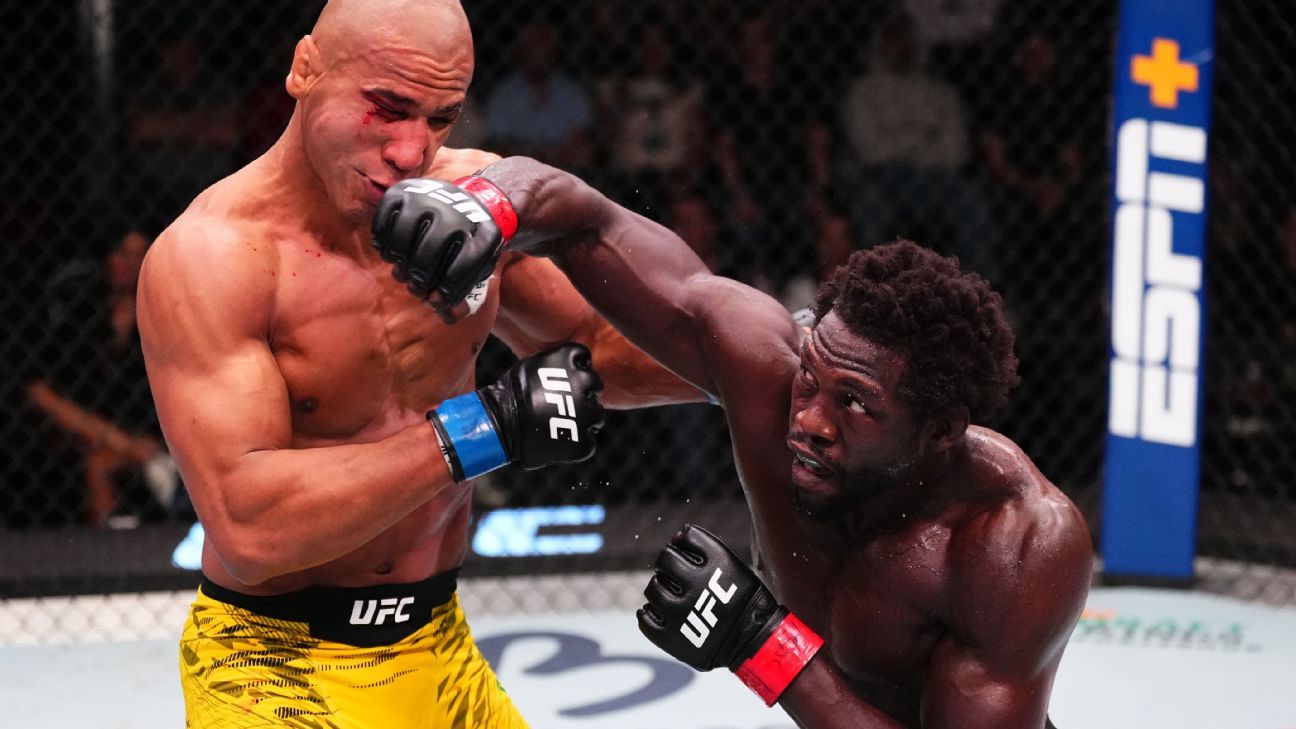 UFC Vegas 102: Jared Cannonier noqueó a Gregory Rodrigues - ESPN