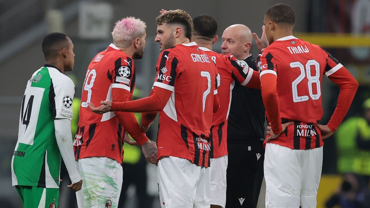 Razones de la eliminación del Milan y Santi Gimenez de la Champions - ESPN