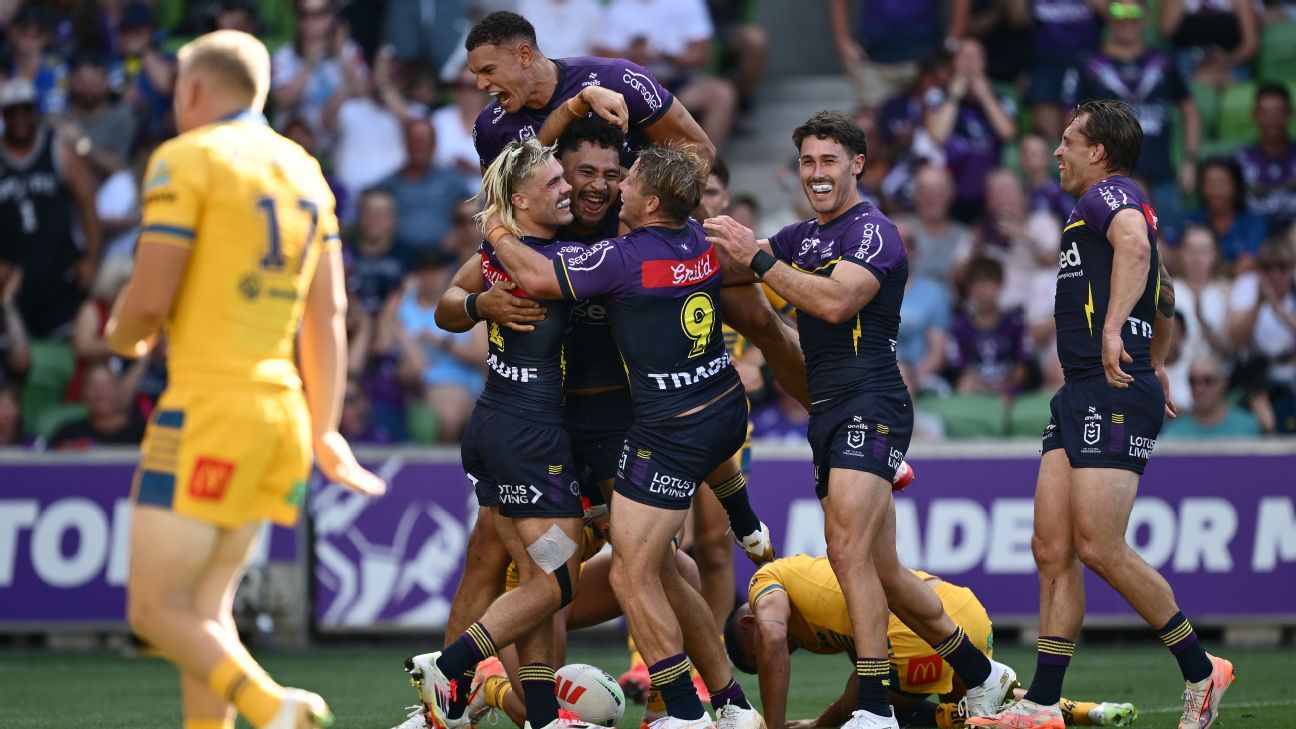 NRL: Storm set up Eels thrashing with first-half romp - ESPN