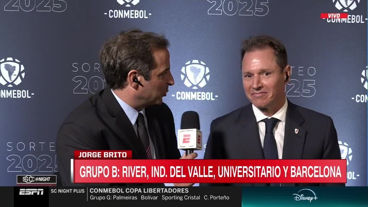 Brito y el grupo de River en la Libertadores: "Vamos a viajar mucho" - ESPN