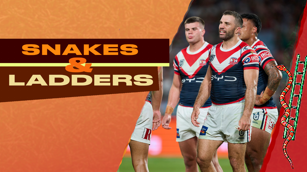 NRL Snakes and Ladders: Roosters hit rock bottom - ESPN
