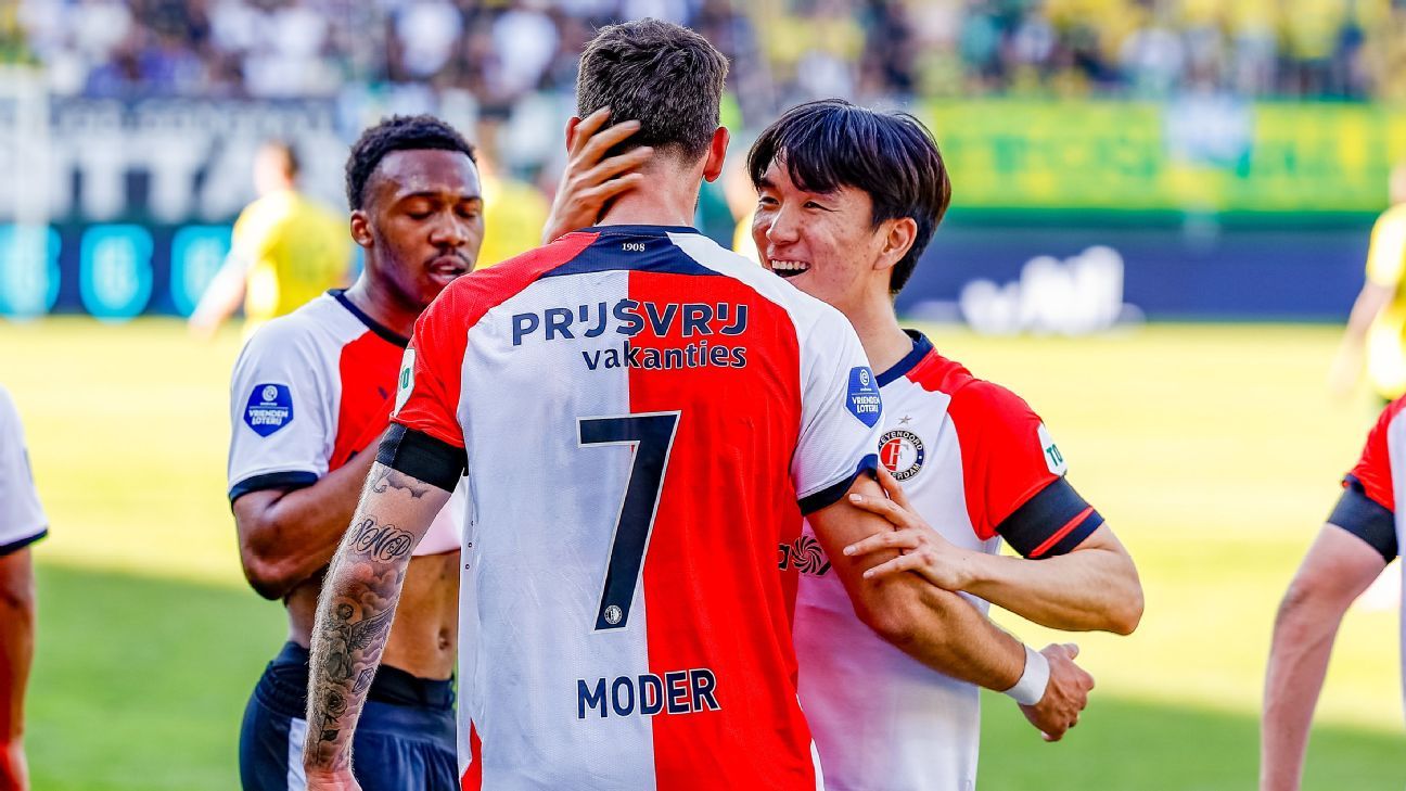 Feyenoord wint van Fortuna dankzij dubbelslag Moder: "We hebben hierop getraind" - ESPN