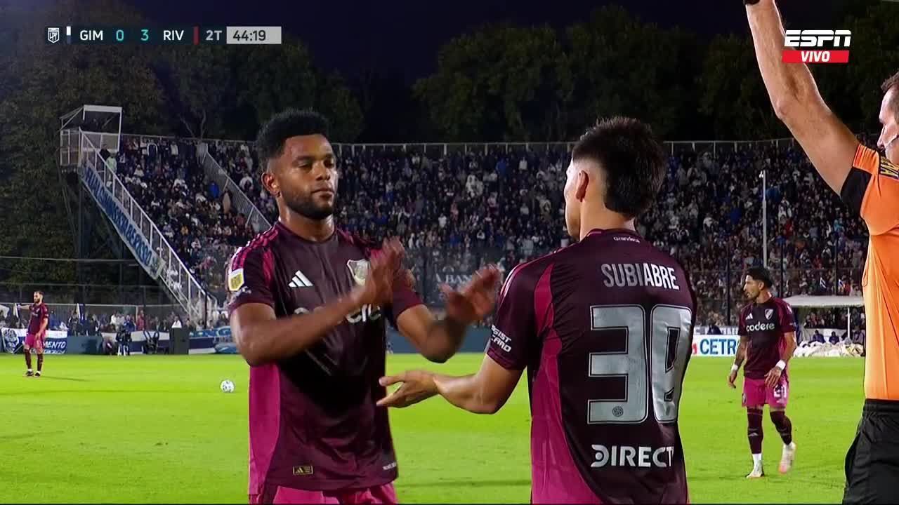 River-Gimnasia: Miguel Borja pidió el cambio y salió llorando - ESPN